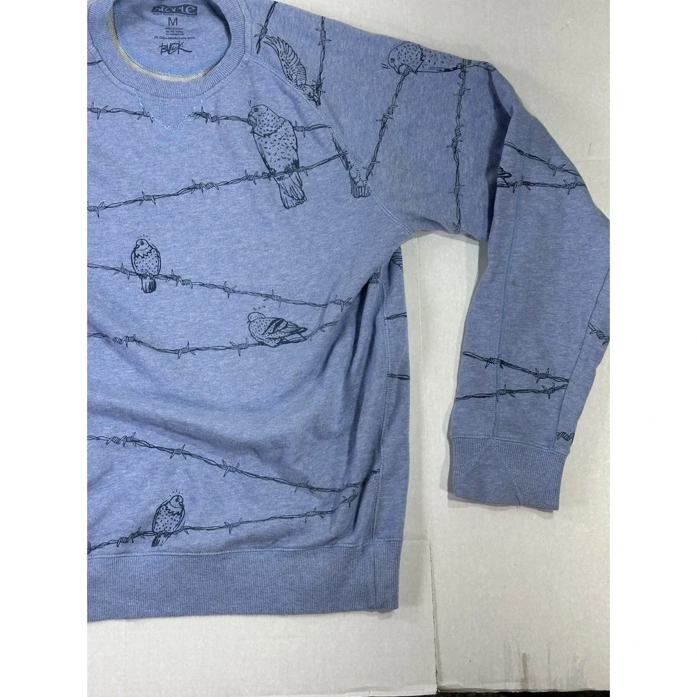 Staple | Sweaters | Staple X Buck Sweater Mens Medium Blue Crewneck ...